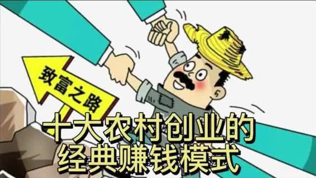 农村创业的经典赚钱模式你知道多少?