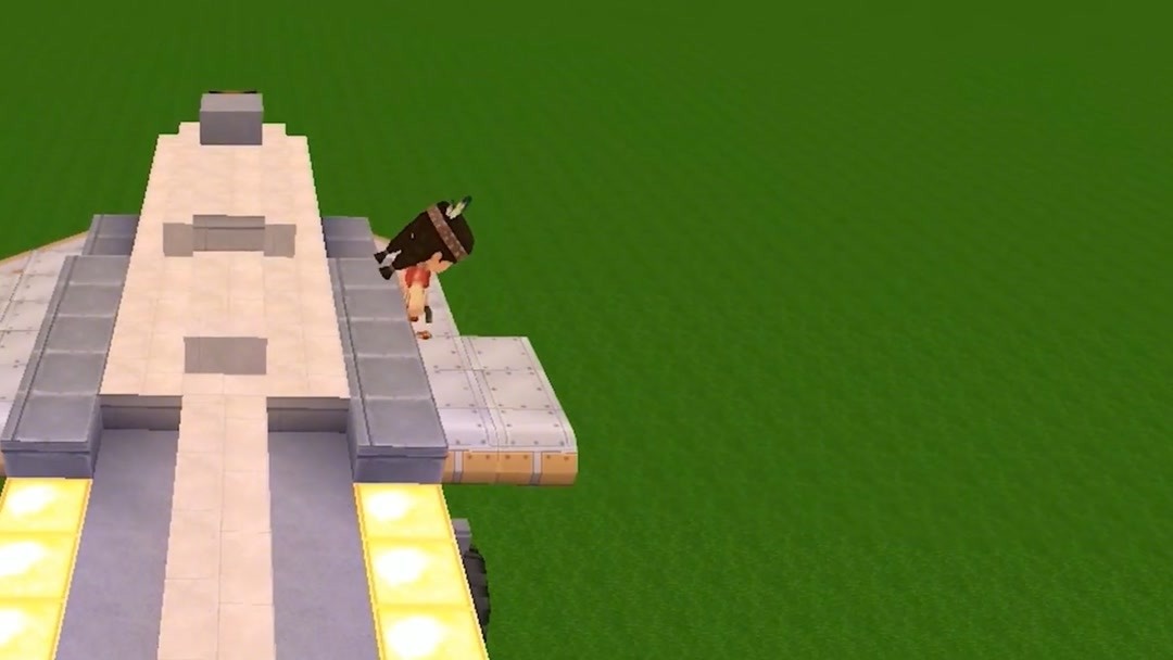 迷你世界VS我的世界,迷你大飞机建筑!