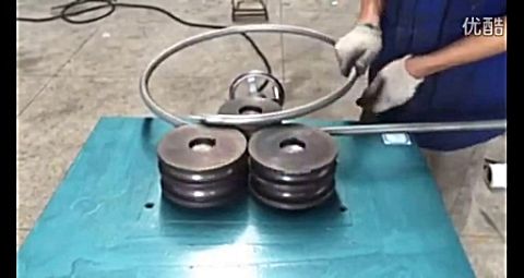 白钢管弯圈机之不锈钢管弯弧机juljxi