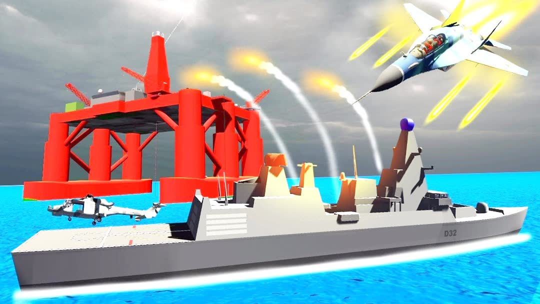 战地模拟器!石油平台争夺战!暴风战机登场!面面解说
