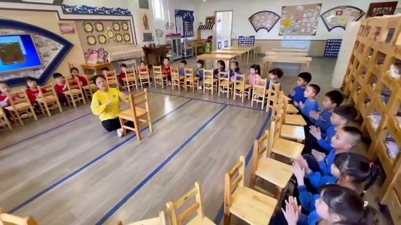 #幼儿园里欢乐多 #幼儿园 #幼儿园的小可爱 #室内游戏