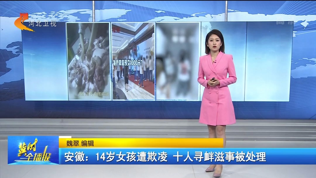 安徽:14岁女孩遭欺凌 十人寻衅滋事被处理