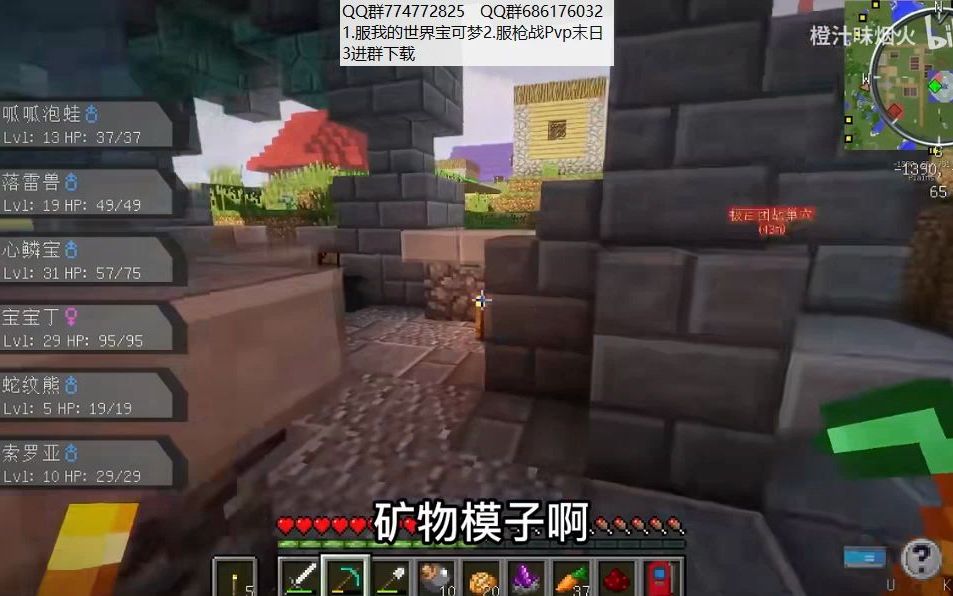 我的世界神奇宝贝 宝可梦 各种实物奖励 开局送神兽 妹子超多2