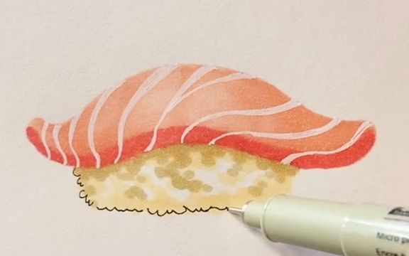 【手稿绘图】画画超级无敌简单寿司ߍ