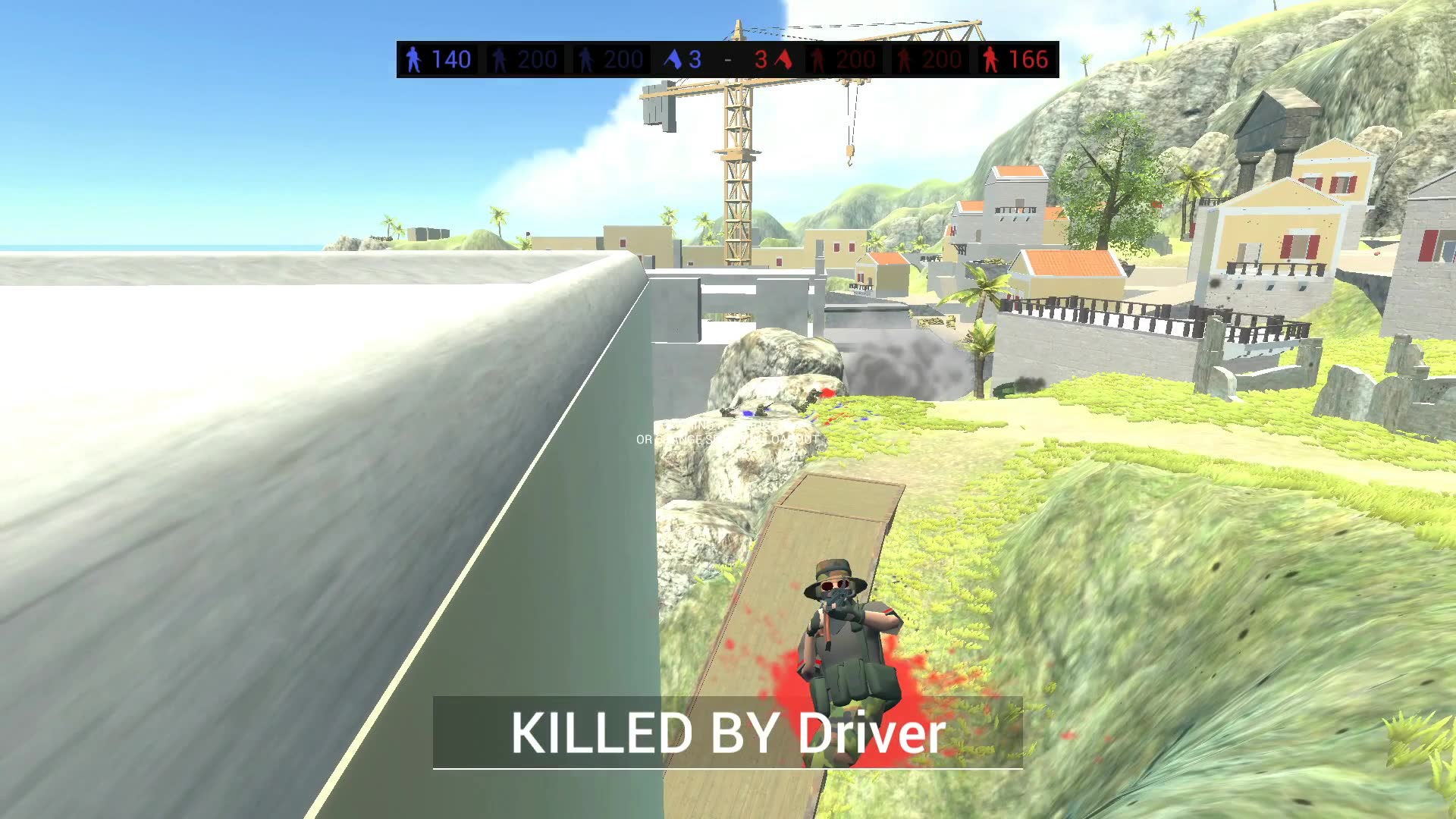 ...Ravenfield战地模拟器:土匪海岛小镇大战!我开着船意外发现了BUG?