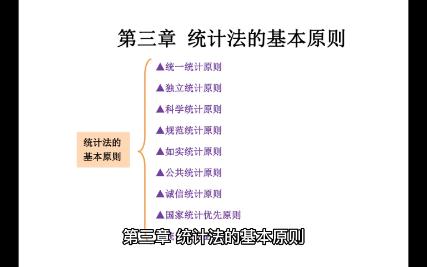 第三章 统计法的基本原则