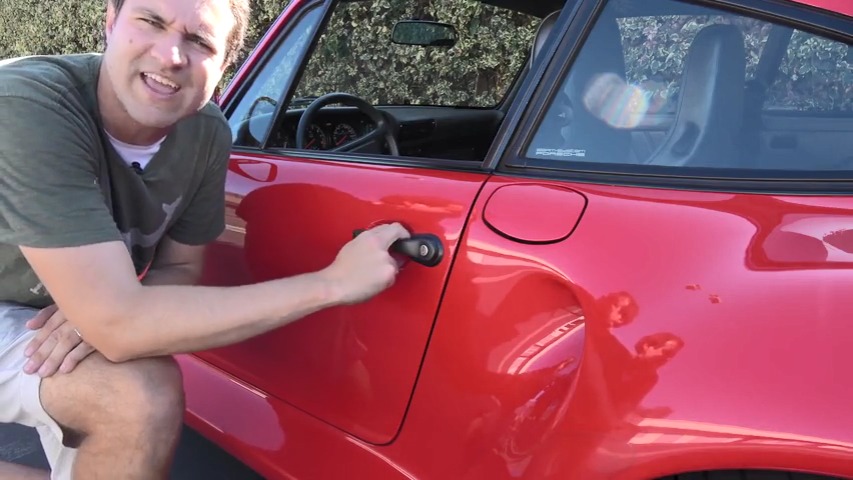 豪华经典跑车保时捷959 的车门设计!