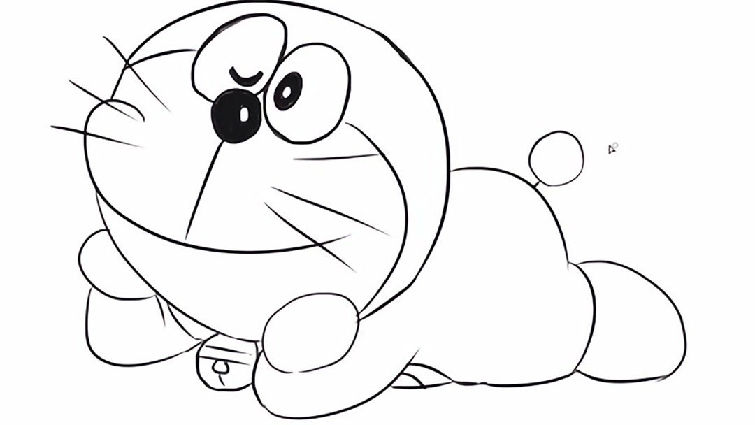 机器猫卡通简笔画