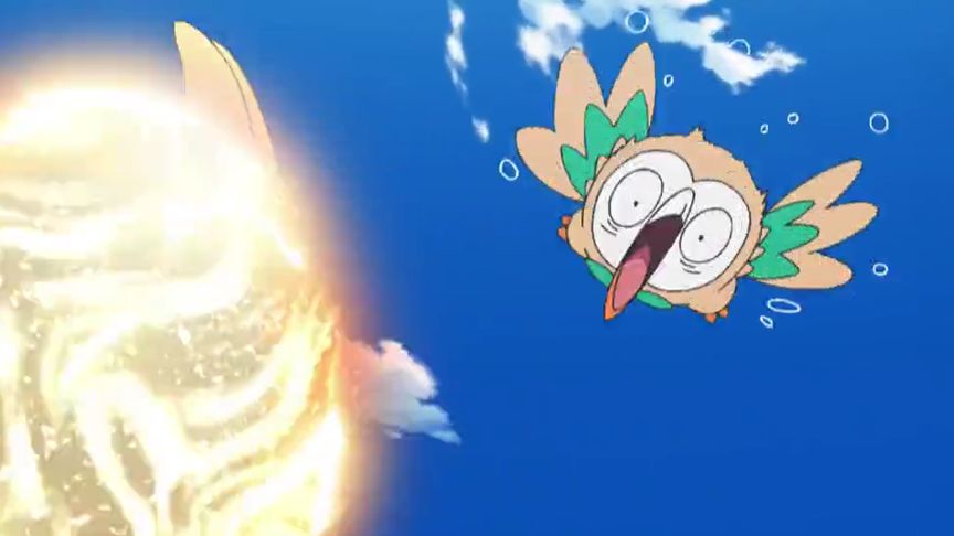 精灵宝可梦:颜艺高手,木木枭呆萌中招,笑死我了