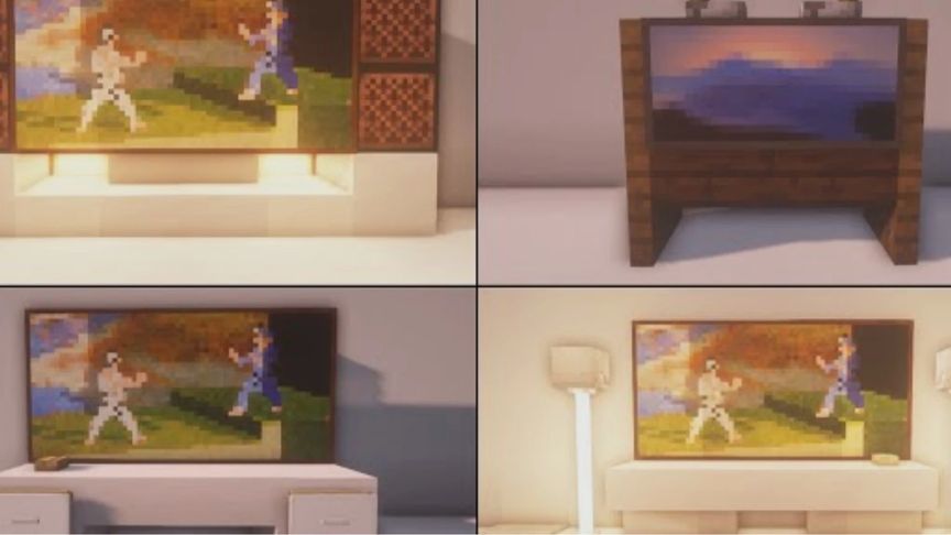 我的世界6个电视设计