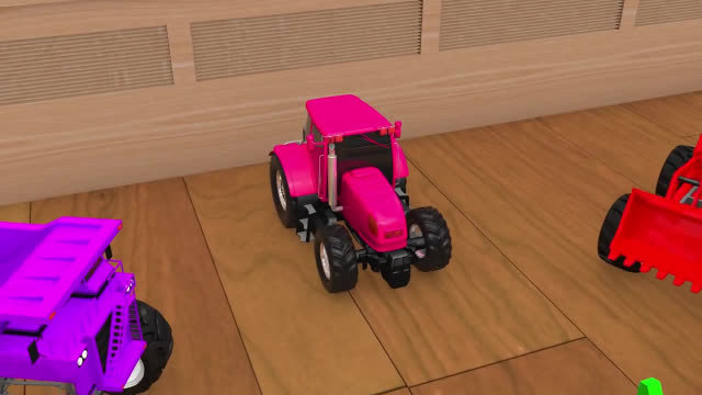 怪兽卡车执行任务,从滑滑梯下来掉进染料池,益智启蒙学颜色