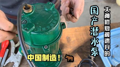 大神修复老旧国产潜水泵,修好放进河里,给地浇水太方便了!