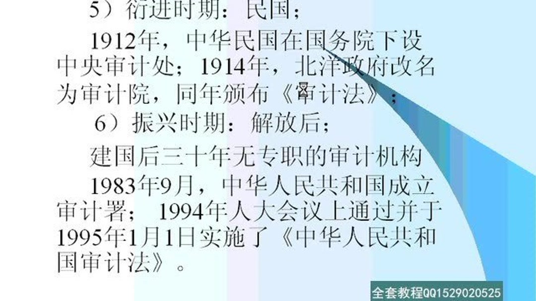 西安交大金融审计 54讲视频教程