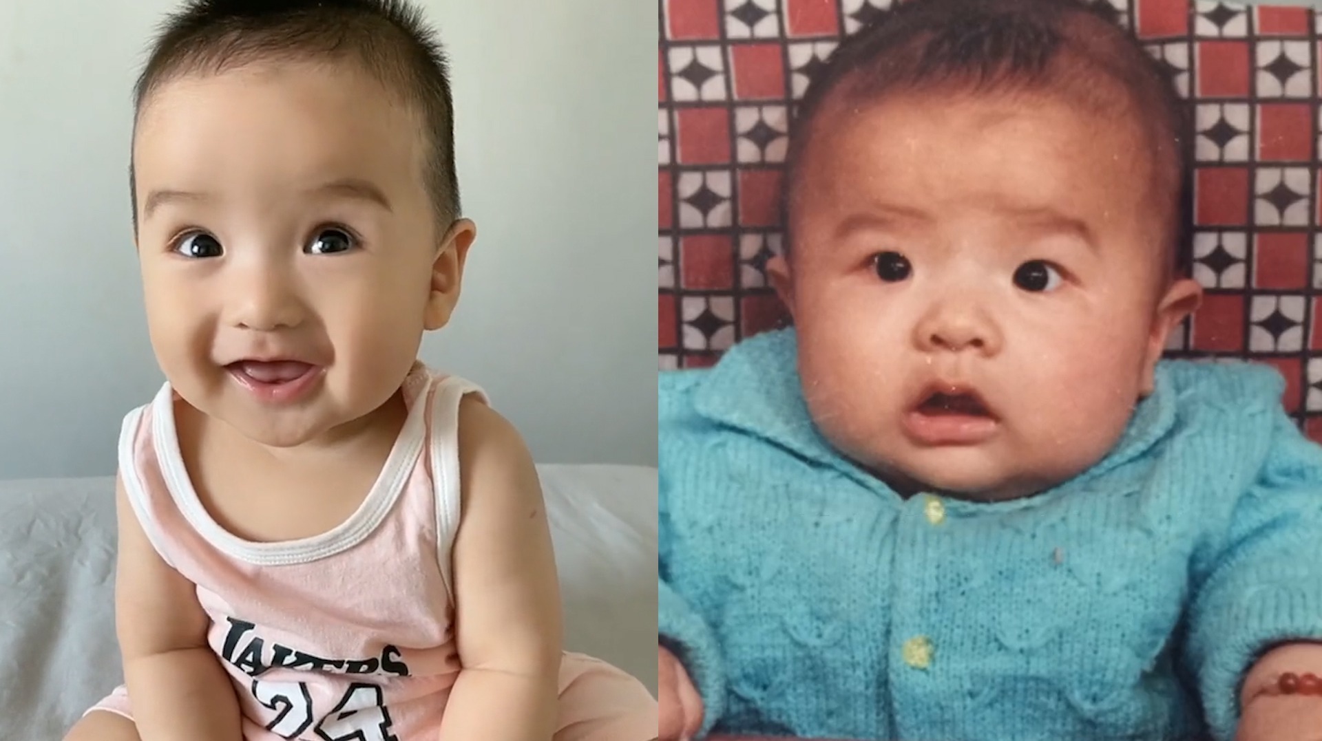 女子以为儿子和老公小时候长得一模一样,直到看到老公以前照片