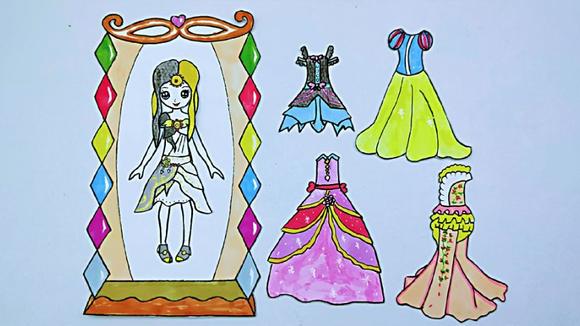 给叶罗丽白光莹设计服装裙子,可互相换装非常好玩,女生很喜欢