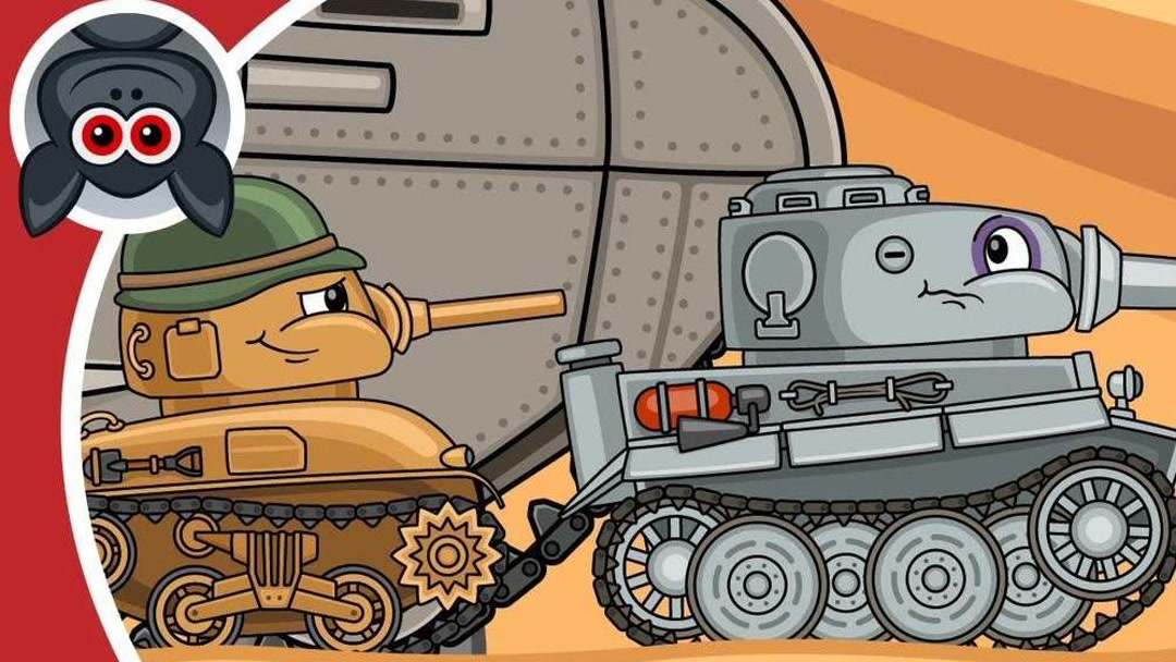 坦克世界动画:挠痒痒一般的开火一个人就能击破沙漠城堡