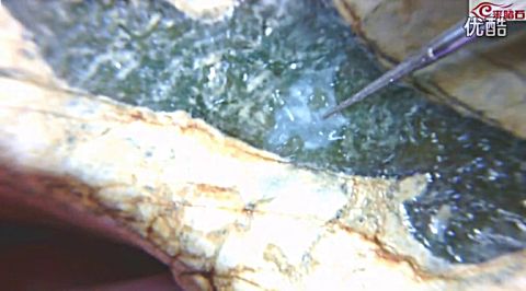 来睹石实战77(上下)-颗粒细,水头好,有癣飘花,底子不错的翡翠赌石