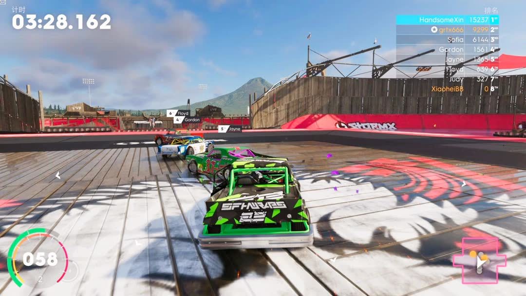 飙酷车神2:隔壁童心开跑车怒怼小鑫皮卡,单纯就为了名次!