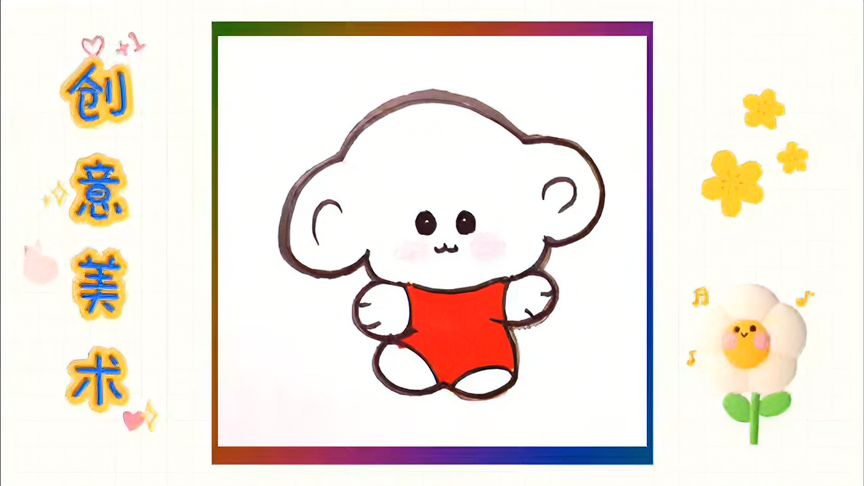 趣味简笔画可爱简笔画,简单易学