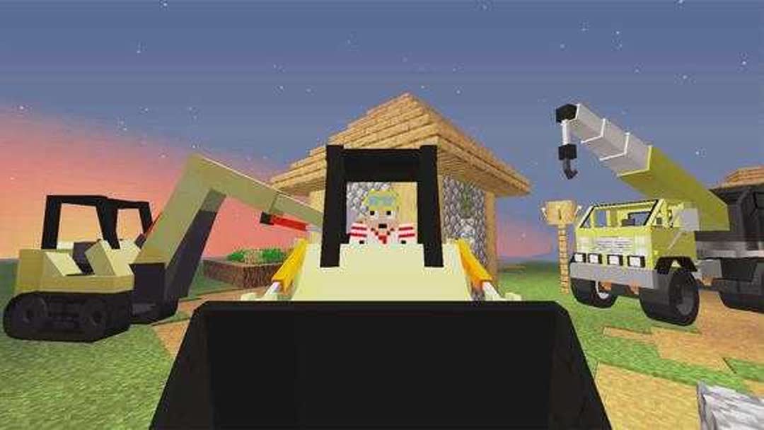 我的世界30种工程机械模组 大海哥开挖掘机帅呆了