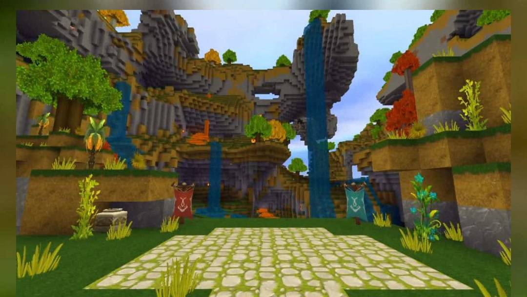 迷你世界【木鱼和小铃铛】:居然来到这么美丽的地方