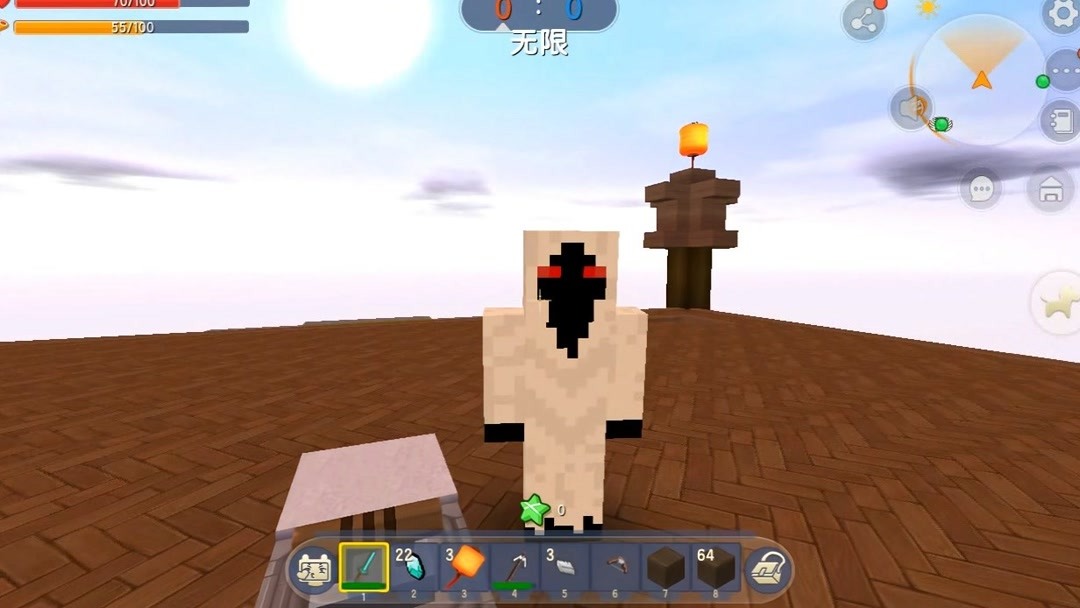 迷你世界 我的世界起床战争击败303实体获得死神镰刀