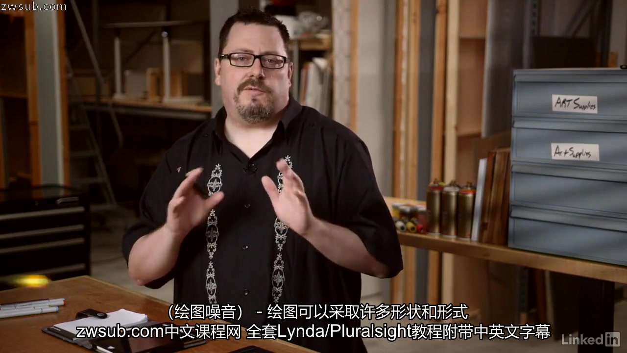 Lynda中文字幕 5天绘画挑战:多样化您的绘图 5-Day Drawing Challenge...