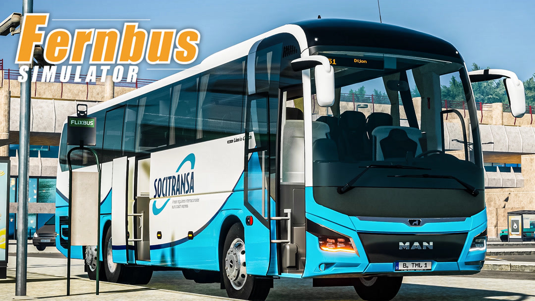 长途客车模拟:服务区休息后 早点30分到达第戎 | 4K60