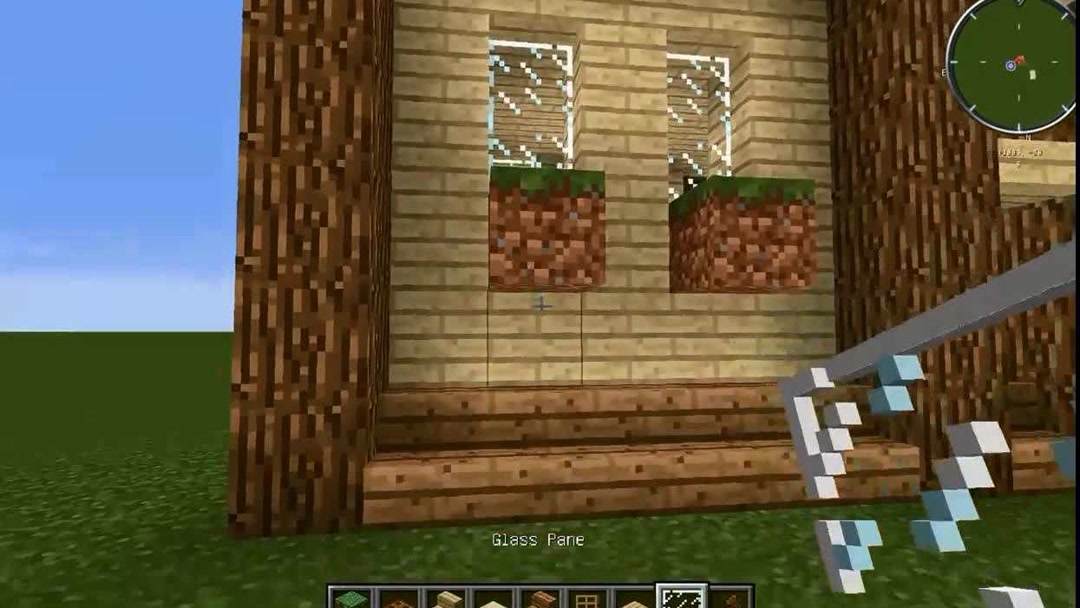 【我的世界】建造生存建筑教学,简易小屋 (3)