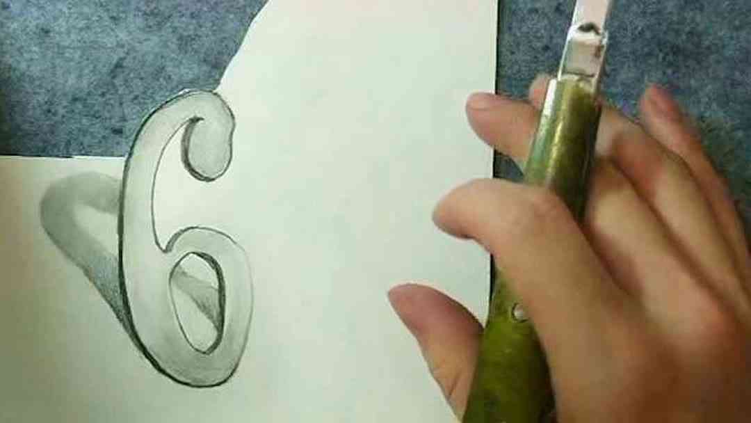 数字(6)立体画,你看会了吗?