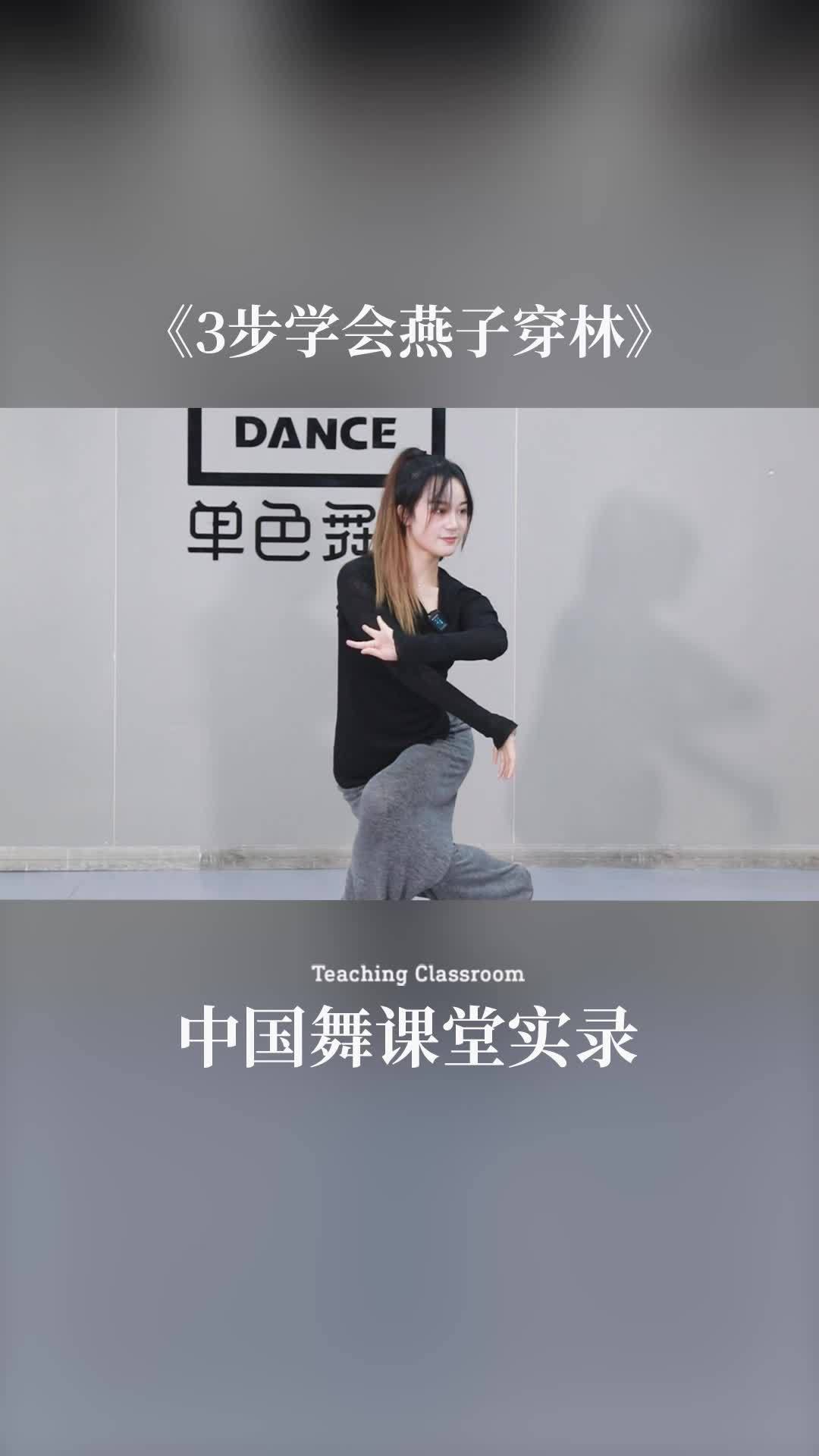 ...穿林!今天3步教你学会~#中国舞 #成人零基础舞蹈培训 #舞蹈教学...