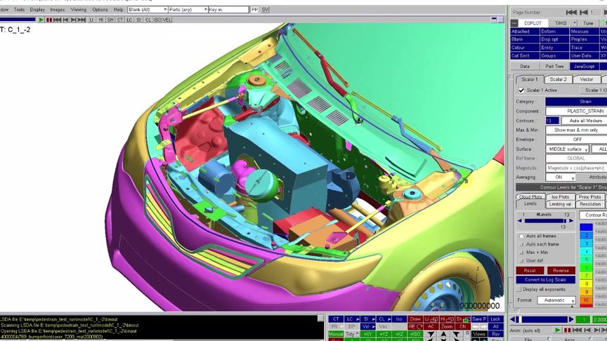 Oasys仿真实例:汽车行人保护+主动安全管理细则详解