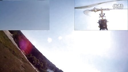 美国模型直升机3D飞行 多镜头航拍