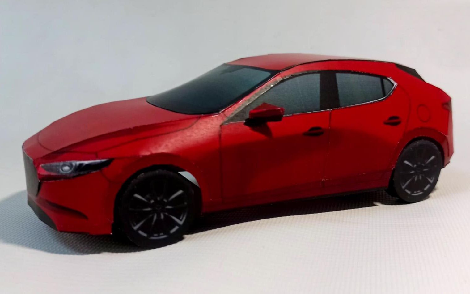 Mazda3 马自达轿车 纸模型制作过程