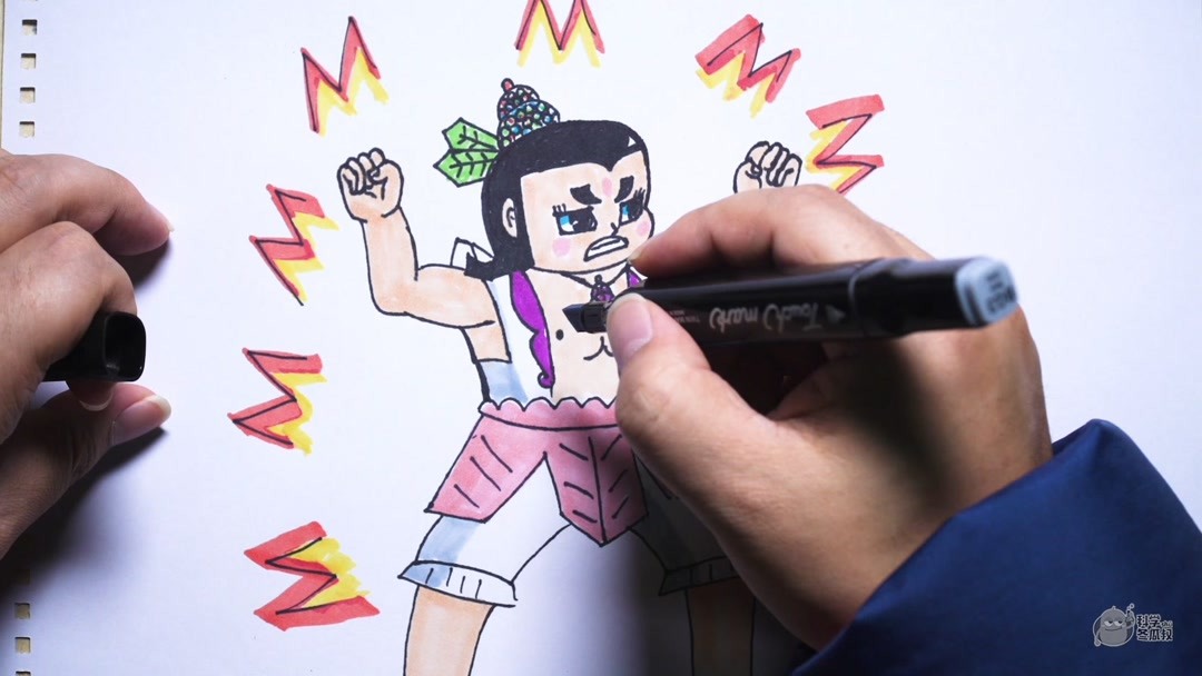 神笔简笔画 金刚葫芦兄弟