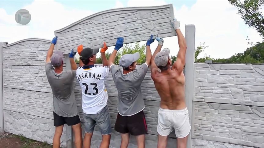 模块化的围墙虽没那么牢固,但成本低施工快