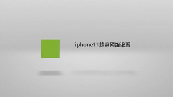 iphone11蜂窝网络设置
