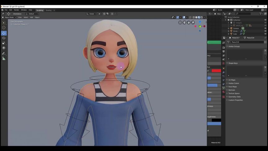Blender 2.8 动画角色制作流程-快速表现