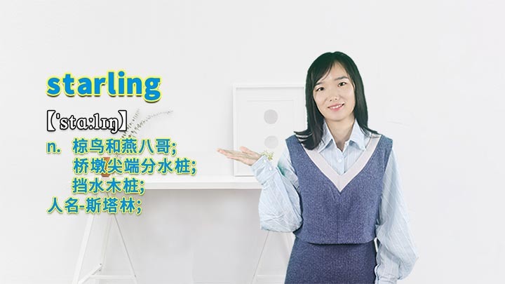 "starling"的翻译、发音及应用