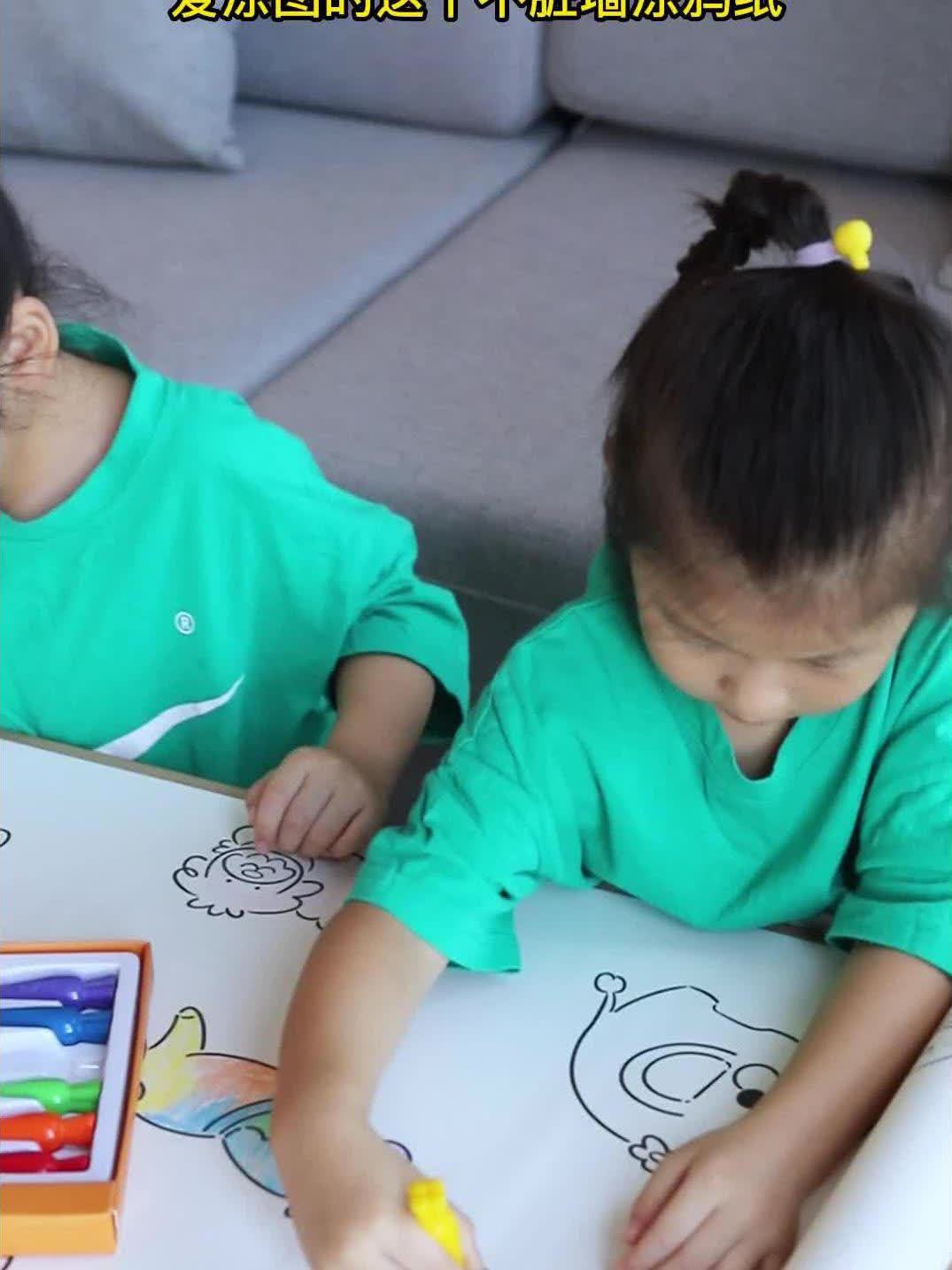 孩子喜欢画画,传统蜡笔易脏易断,这款不脏手的三角蜡笔,造型简单好抓...