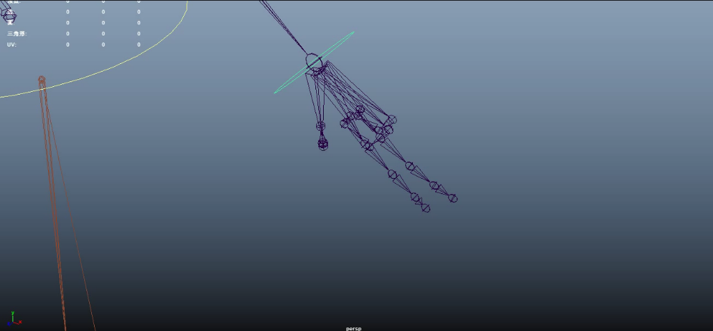 maya 绑定,约束,ik,设置驱动关键帧,动画展示-4.