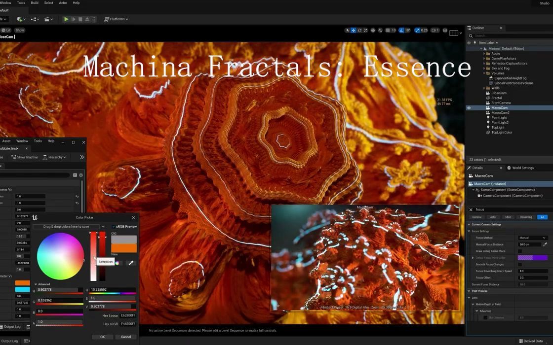UE4、UE5蓝图插件官方演示视频:【宣传片:实时分形动画插件】(动态...