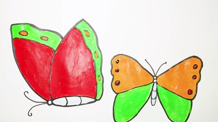 绘画,一起画简笔画蝴蝶