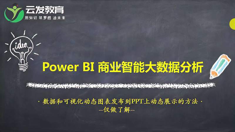 PowerBI动态图表技巧零基础学习powerbi数据分析教