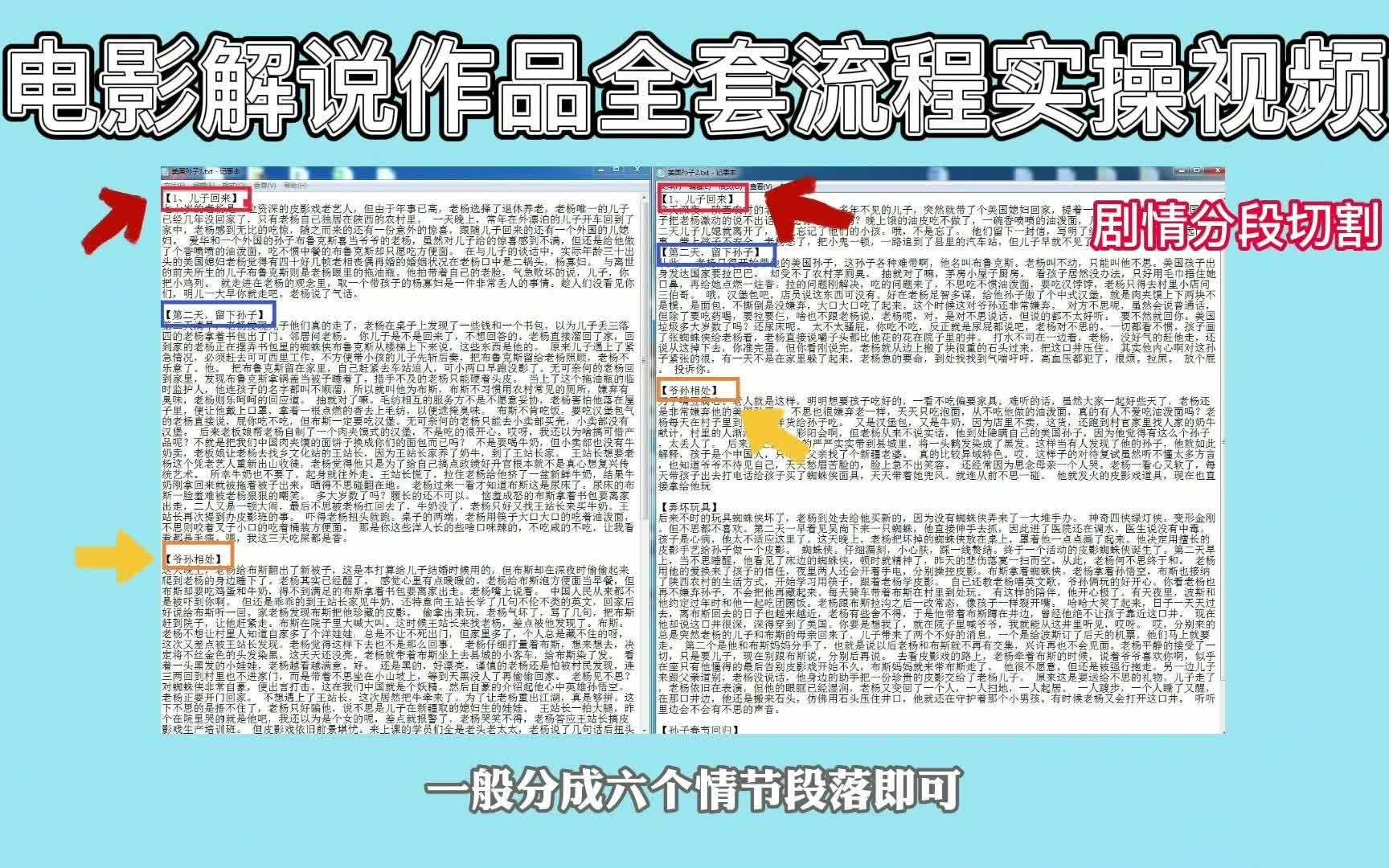 第五集:完整制作一个电影解说作品之文案