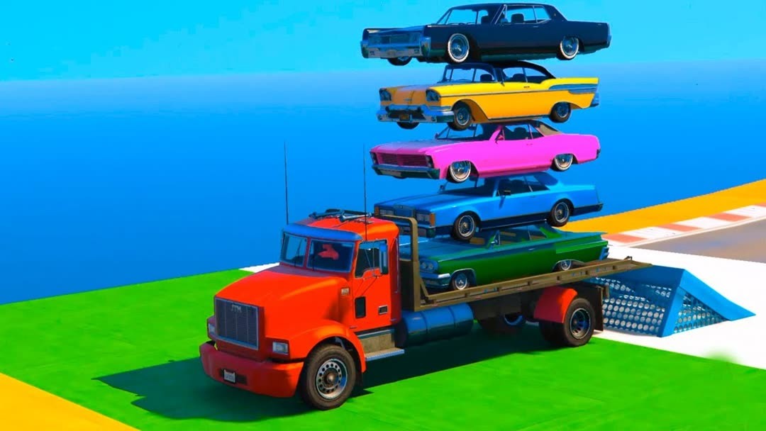 蜘蛛侠车祸模拟器 所有的车子都已经装上了卡车