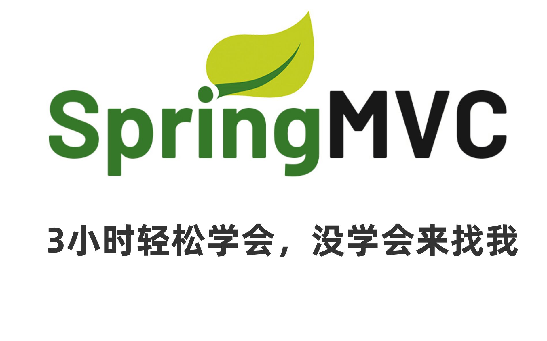 小姐姐录制-最新SpringMVC框架教学视频丨快速上手Spring mvc看...