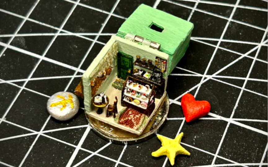 定格动画 微缩|2厘米做中古甜品店