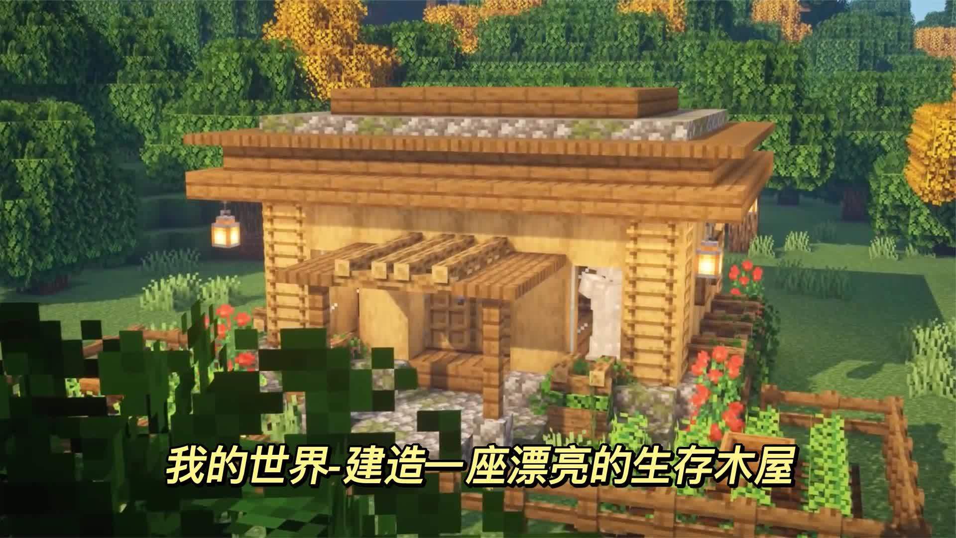 我的世界-建造一座漂亮的生存木屋