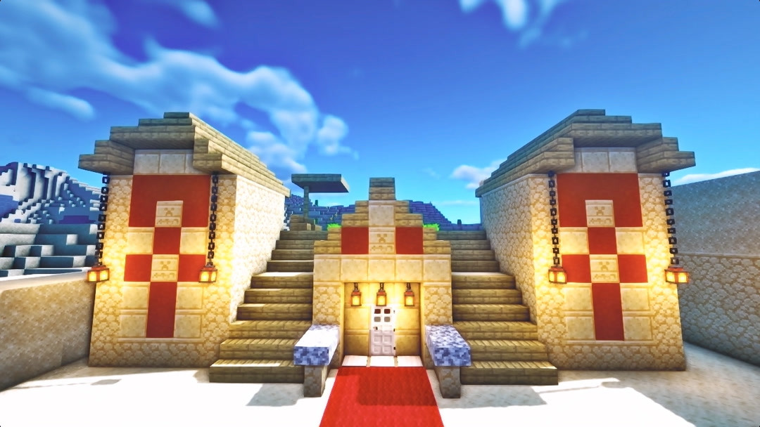 Minecraft的建筑技巧:改造沙漠神殿 秒变休闲别墅